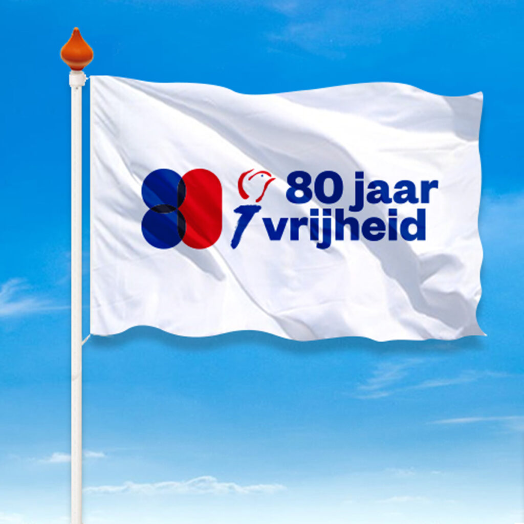 Vrijheidsvlag 80 jaar Vrijheid - Vlag Online